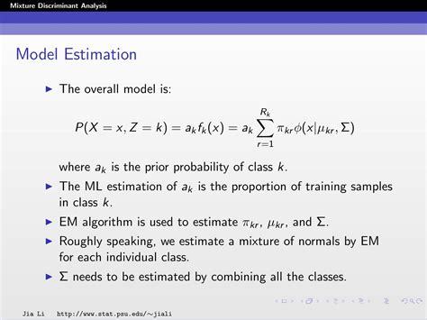 Mixture Discriminant Analysis