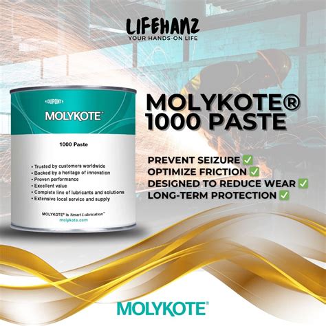 Molykote 1000 Paste High Temp Anti Seize Lubricant For Bolted Joints