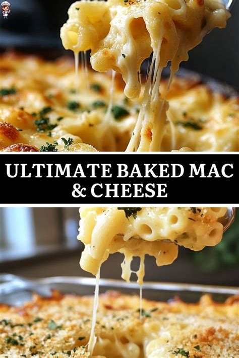 The Ultimate Baked Mac And Cheese Recipe Recipe Baked Mac Best Mac