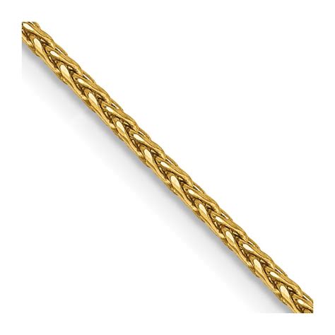 Buy 14k Gold 30 Inch Diamond Cut Wheat Chain Stylish 15mm Design
