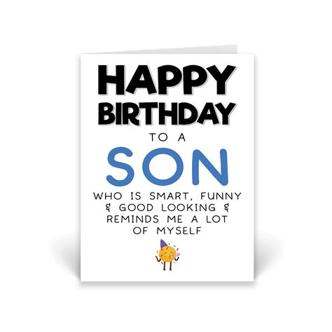 Funny Birthday Card For Son Adult Humor A5 Etsy