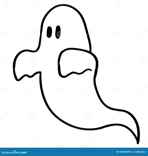 Ghost Vector Eps Illustration By Crafteroks Stock Vector Illustration Of Icon Silhouette