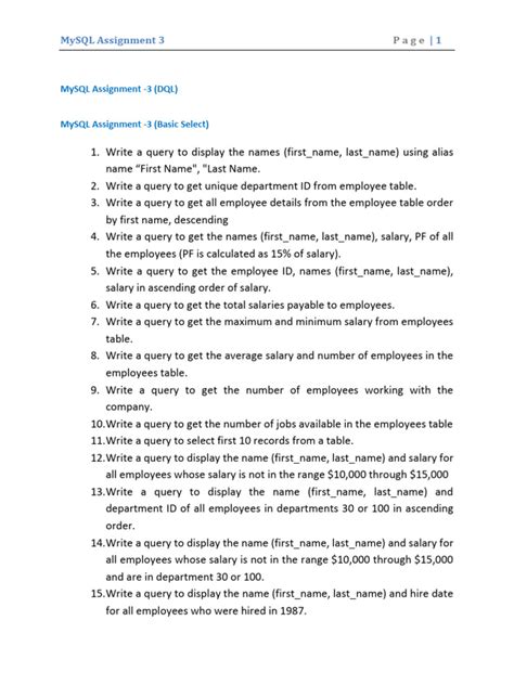 select assignment pdf