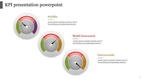 Free Attractive KPI Presentation PowerPoint Template Design Powerpoint Powerpoint Templates