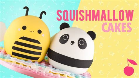 Squishmallow Cake Tutorial How To Bee And Panda Cherry School
