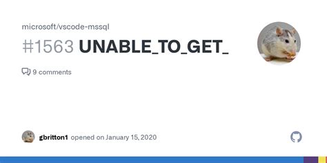 Unabletogetissuercertlocally · Issue 1563 · Microsoftvscode Mssql · Github