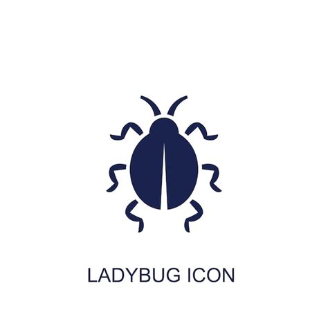 Premium Vector Ladybug Icon White Background