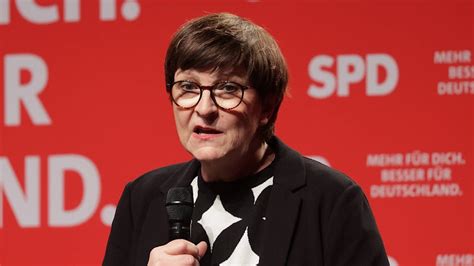 Spd Chefin über Wahlkampf Esken Will „nicht Zu Viel“ über Migration Sprechen Politik Bild De