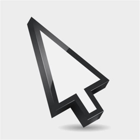 free vector of the day 64 3d mouse pointer