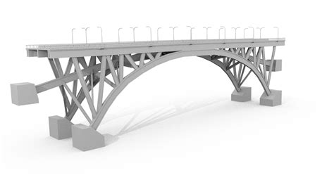 Modern Bridge Free 3d Model Fbx Free3d