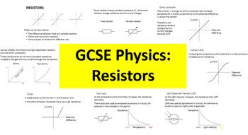 Physics Resistors Lesson Powerpoint By KSephton3 TPT