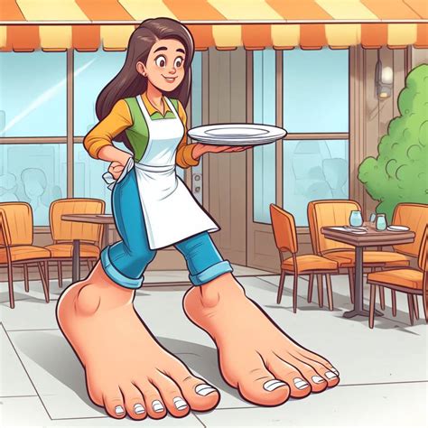 Waittress Big Feet Ai By Katitatiwa On Deviantart