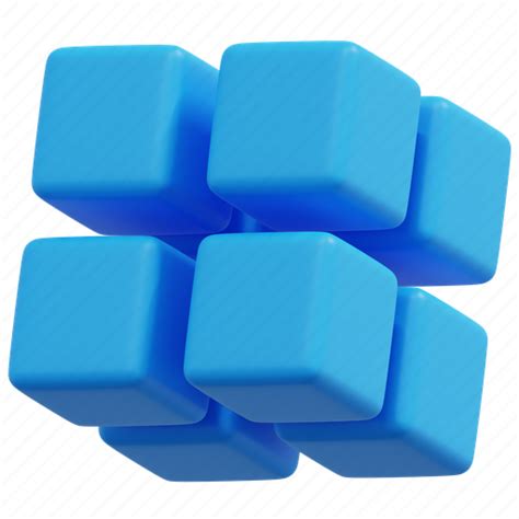3d Model Group Volume Shape Geometry Abstract Icon Download On