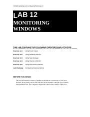 Lab Worksheet LM Docx Installing And Configuring Windows LAB MONITORING