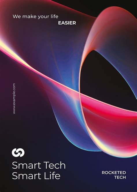 Smart Technology Poster Vector Template Premium Vector Template