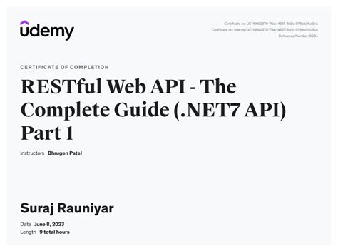 Suraj Rauniyar On Linkedin Ive Completed Net7 Api Course