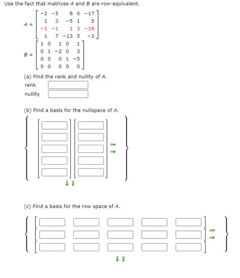 Solved Use The Fact That Matrices A And B Are