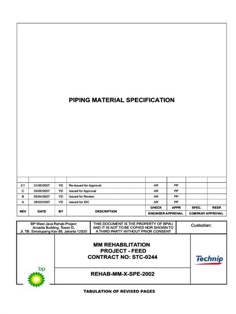 Pdf Piping Material Specification Pdf