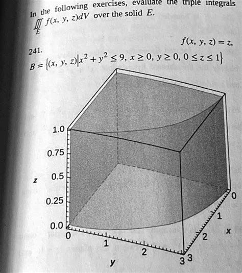Solved Texts In The Following Exercises The Triple Integrals Are