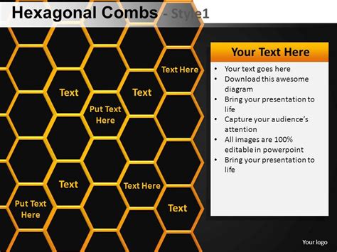 Hexagonal Combs Style 1 Powerpoint Presentation Slides DB Presentation PowerPoint Images