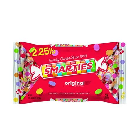 Smarties 2 25lb Halloween Bag Flavored Candy Rolls