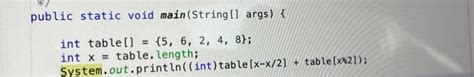 Solved Public Static Void Mainstring Args Int
