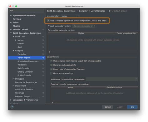 Java What Is The “use Release Option” In Intellij 20181