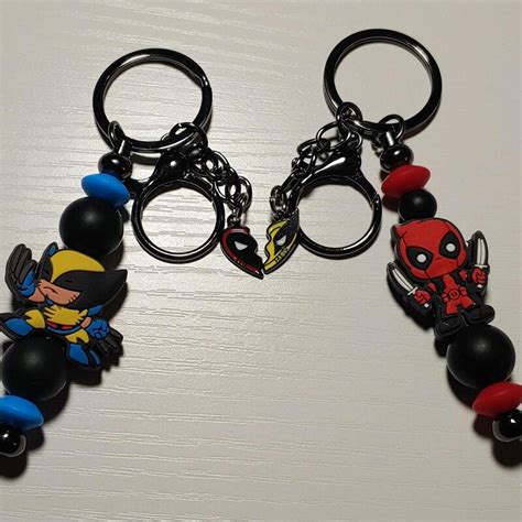Wolverine And Deadpool Friendship Keychain Etsy