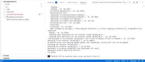 Create An SAP HANA Database Project SAP Tutorials