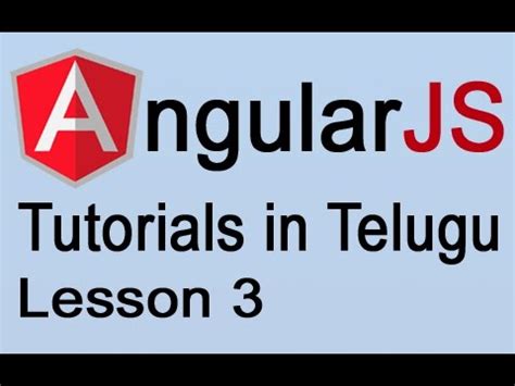 Angular Tutorials In Telugu AngularJS Lesson 3 YouTube