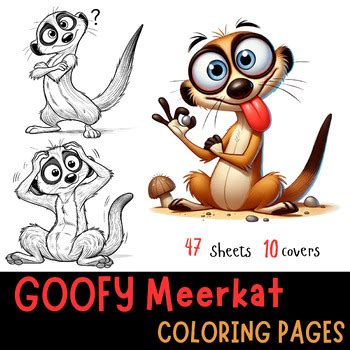 Hilarious Meerkat Coloring Adventures Funny Faces And Silly Poses