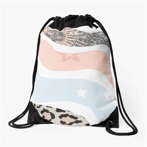 Aesthetic Designed Stripes Drawstring Bag For Sale By Maddierosen07