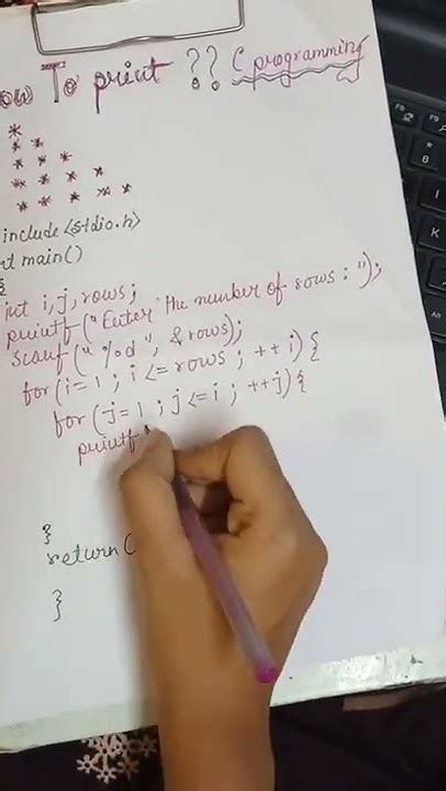 How To Print Star Pattern With Using C Programming Subscribe My