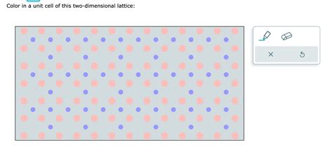 color in a unit cell of this two dimensional lattice
