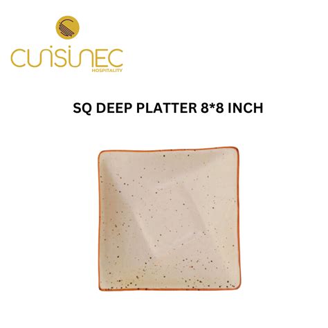 Square Deep Platter 8 8 Inch The Cuisinec
