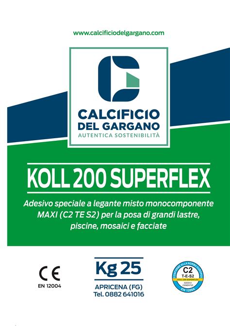 Koll 200 Superflex Bianco Calcificio Del Gargano