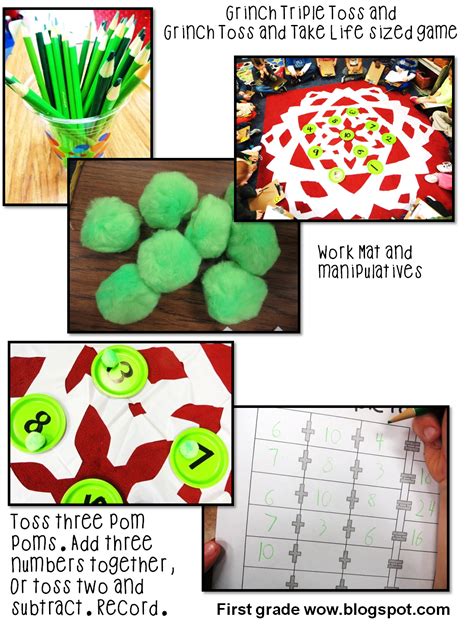 First Grade Wow Santas Stuck And Grinch Stuff