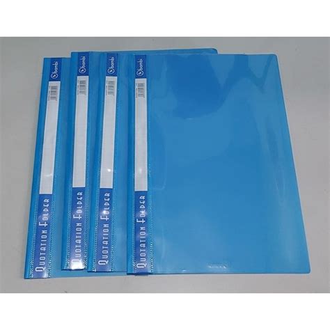 Quotation Foldermap Blue Plastic Bambi F4 Folio 1pcs Shopee Malaysia