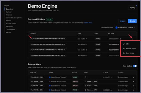 understanding backend wallets in thirdweb engine
