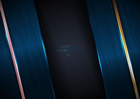 Abstract Blue Metallic Texture With Rose Gold And Gold Lines 1218481