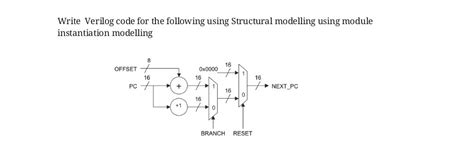 Solved Write Verilog Code For The Following Using Structural