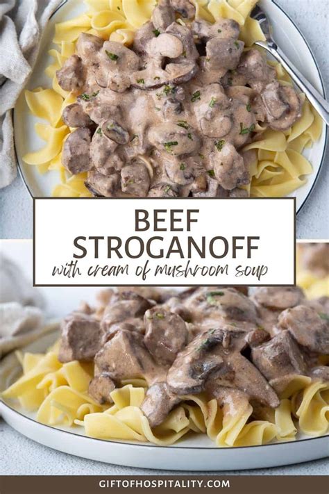 Beef Stroganoff With Cream Of Mushroom Soup Is A Classic 1980s Dinner