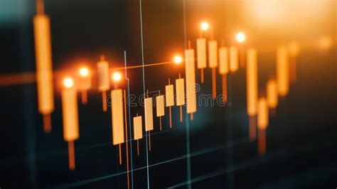 Dynamic Stock Chart Displaying Rising Values And Trends For Financial