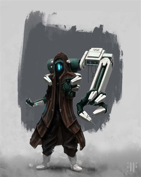 Game Character Character Design Body Tech Fantasy Setting Cyberpunk Art Robot Art Sketch