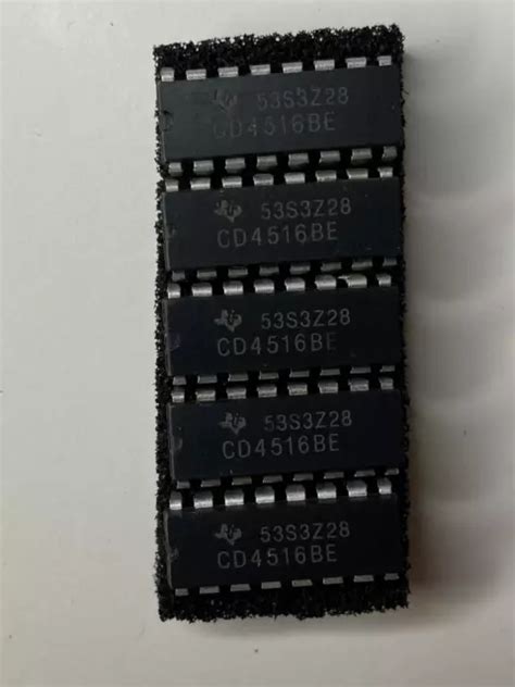 5pcs Cd4516be Dip16 Mc14516bcp Mc14516 Cd4516 Dip 4516be Dip 16 Ic £5