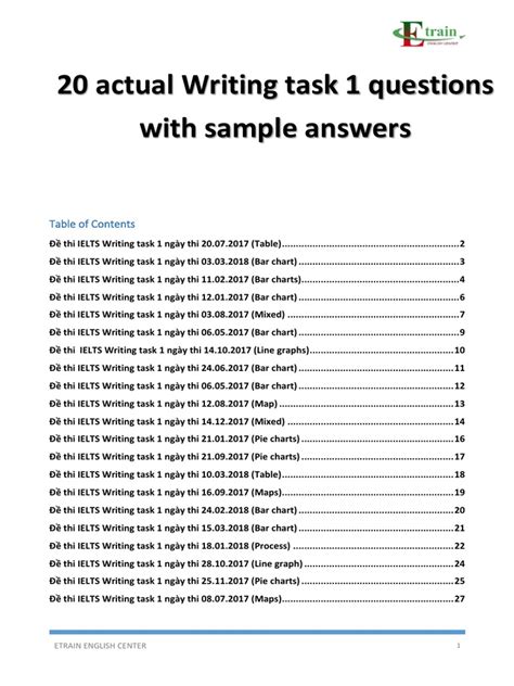 20 Actual Writing Task 1 Questions With Sample Answers 1 Pdf Juice