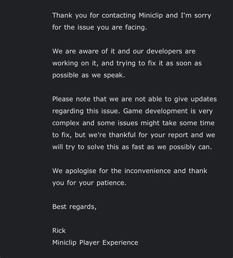 I Contacted Miniclip About The Invalid Character Error Message This What They Sent Me Back
