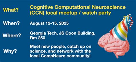 Ccn 2025 Local Meetup Center Of Excellence In Computational Cognition Coco