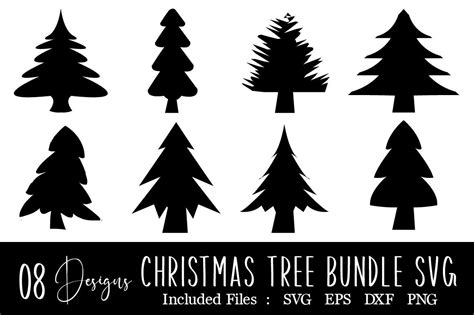 Christmas Tree Bundle SVG 03 Graphic By Rk Designer Creative Fabrica