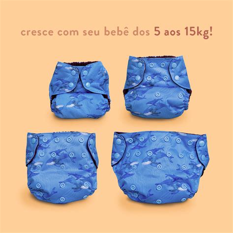 Fralda Reutilizável De Pano Jabuticaba Korui